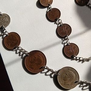 Jewelry | Unique Vintage Coin Necklace Cyprus Penny Two Shillings ...